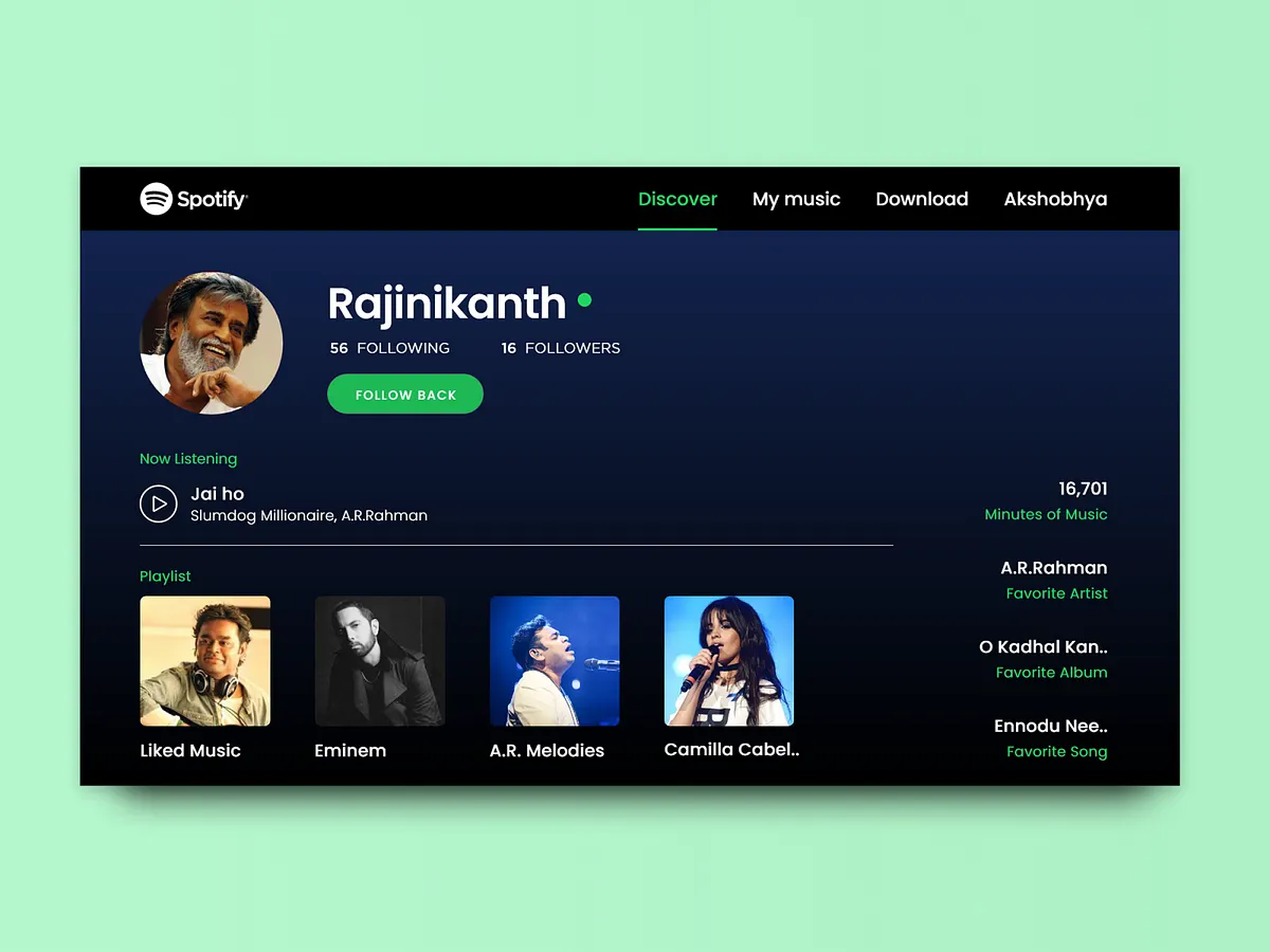 Spotify UI designs, themes, templates and downloadable graphic elements ...