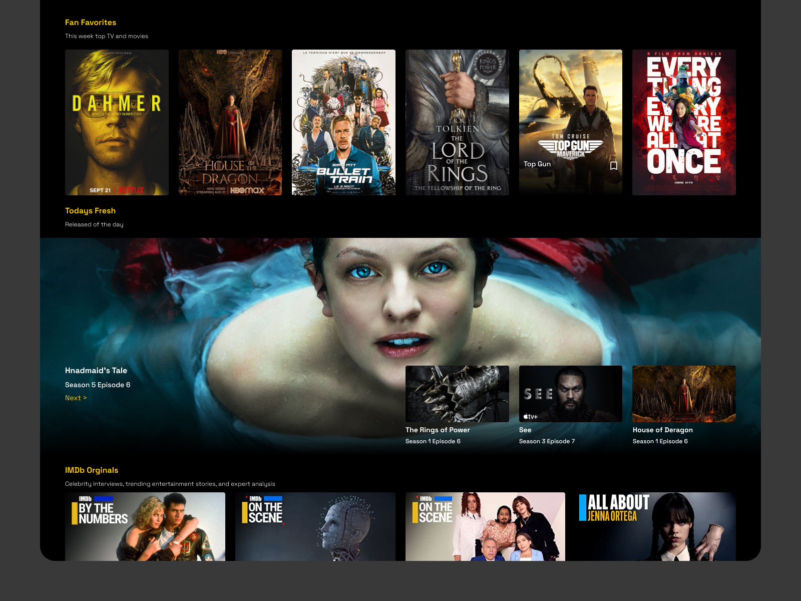 IMDb Redesign by Sabaism on Dribbble