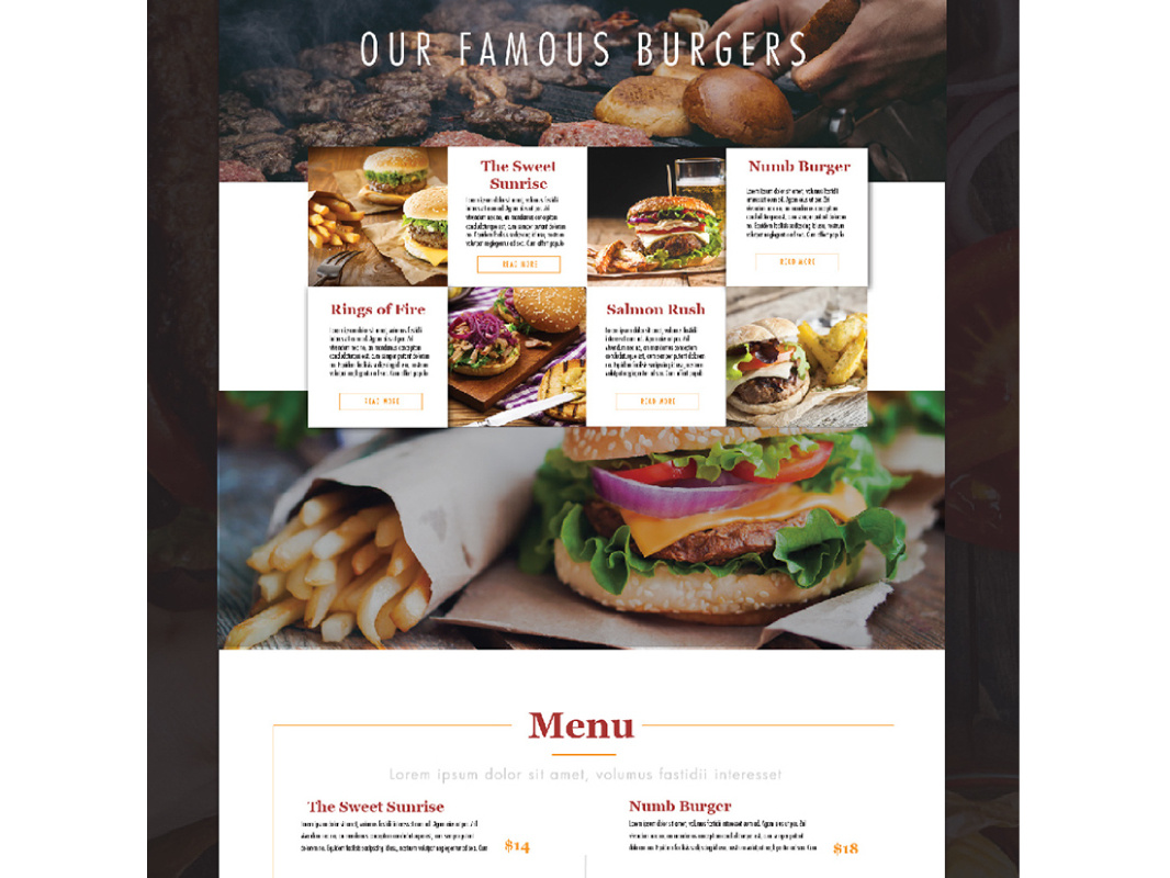 Classic Burgers by Studio AM on Dribbble
