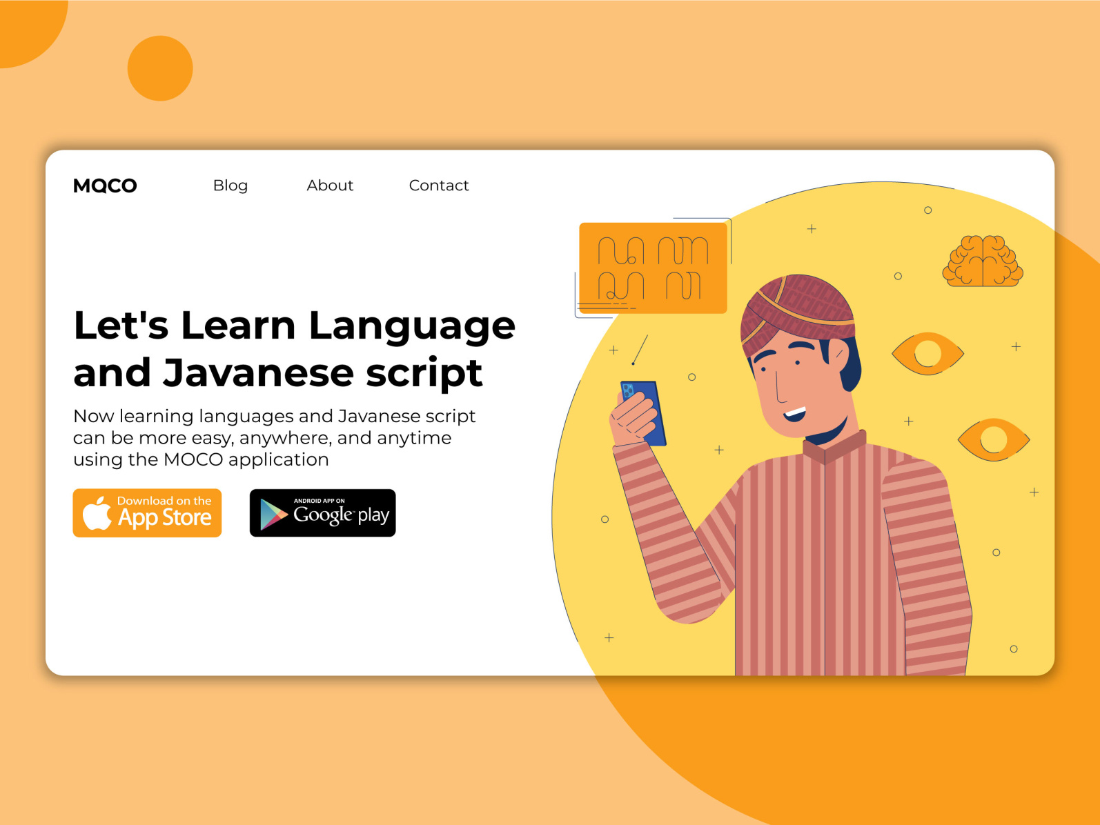 Learn Javanese Language Landing Page by Ilhan Mansis on Dribbble