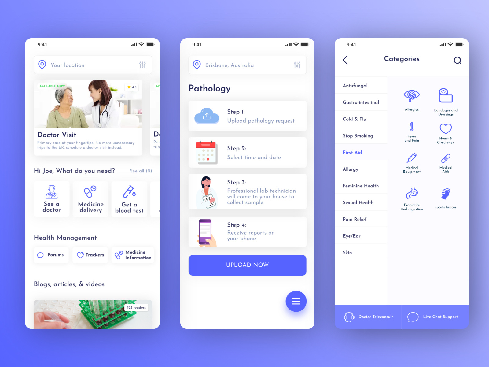 Doctor Connect by Nicole Soltes on Dribbble