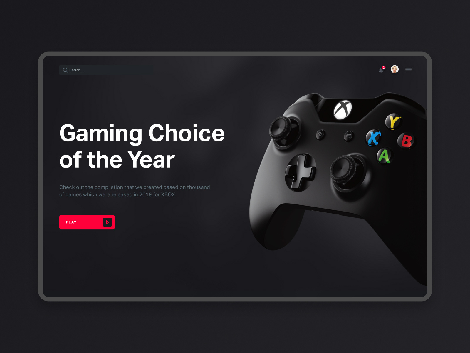 Hero Screen — Gaming Choice by Pavlo Zhydkykh on Dribbble