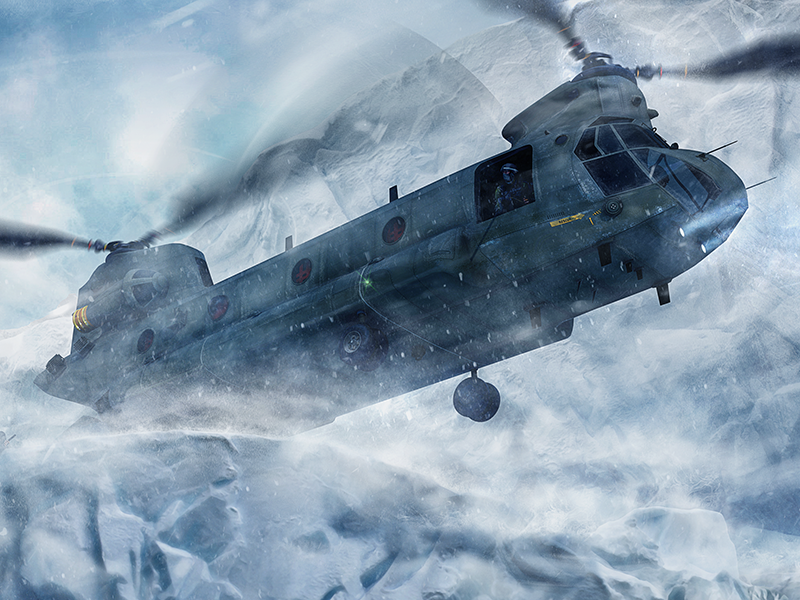 Boeing CH-47 Chinook by Andrew on Dribbble