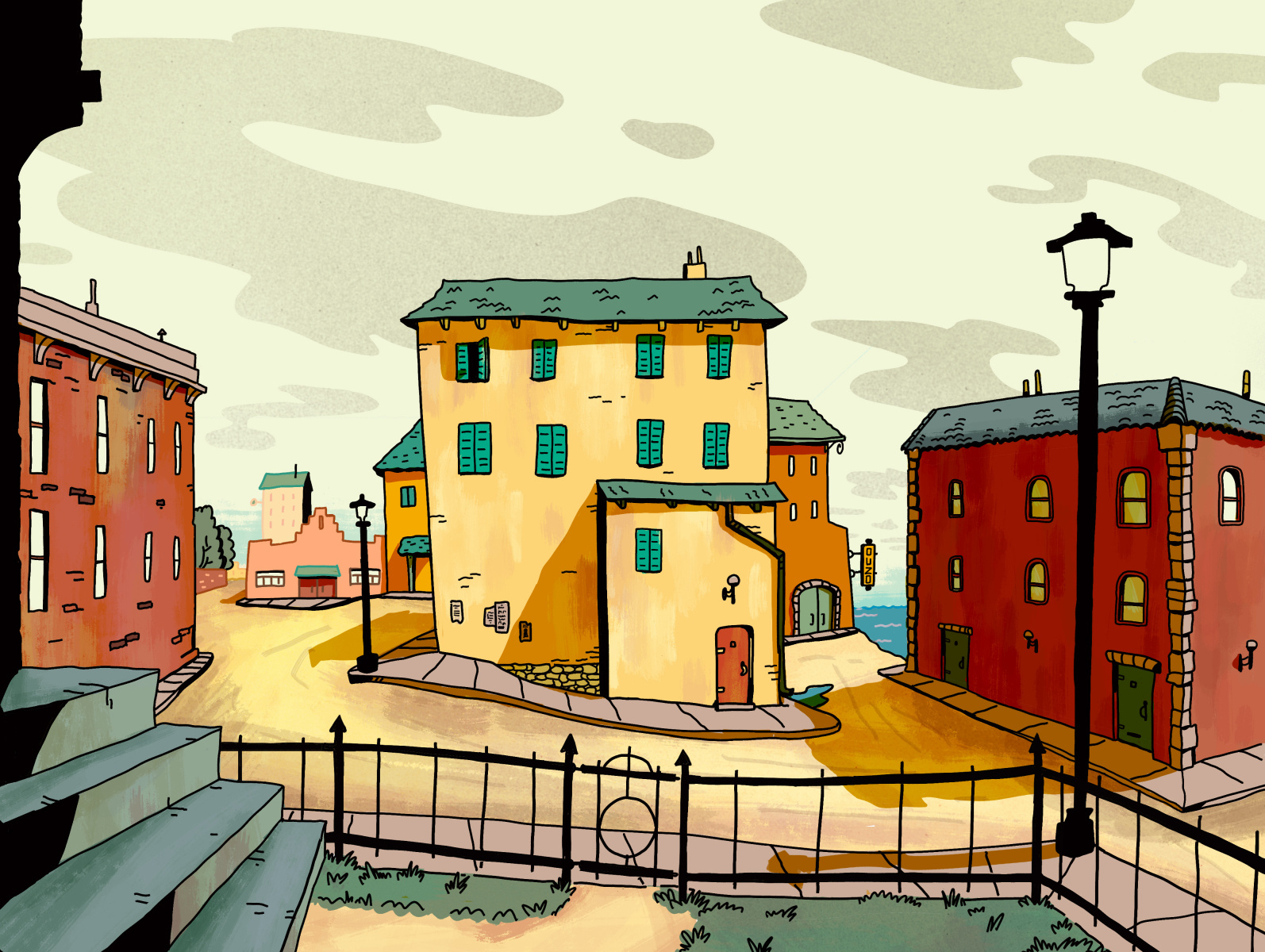 Town Square by Alex Kalomeris on Dribbble