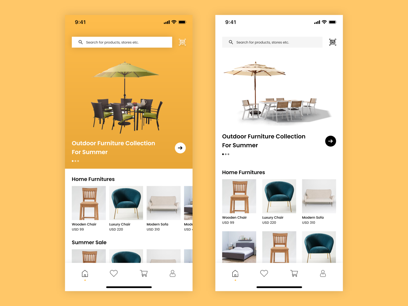 Efur - Furniture E-commerce App by Yogesh on Dribbble