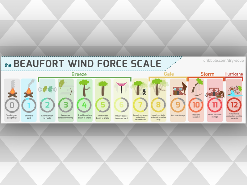 The Beaufort Wind Scale Poster by drysoup on Dribbble