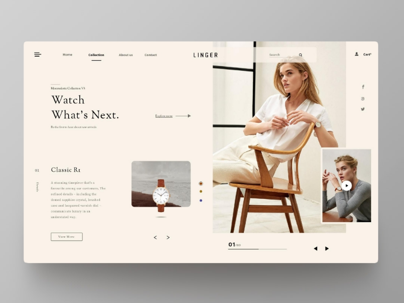 Linjer - Linger redesign landing page by Rajveer Scolia on Dribbble