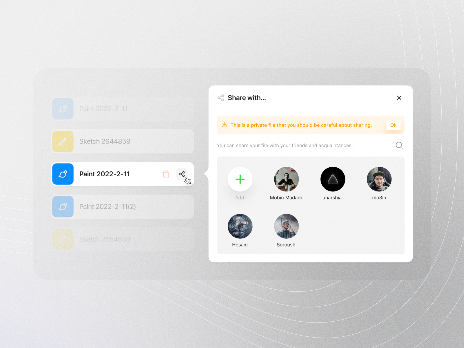 Share File Uiux Design By Mobin Madadi For Reverb On Dribbble