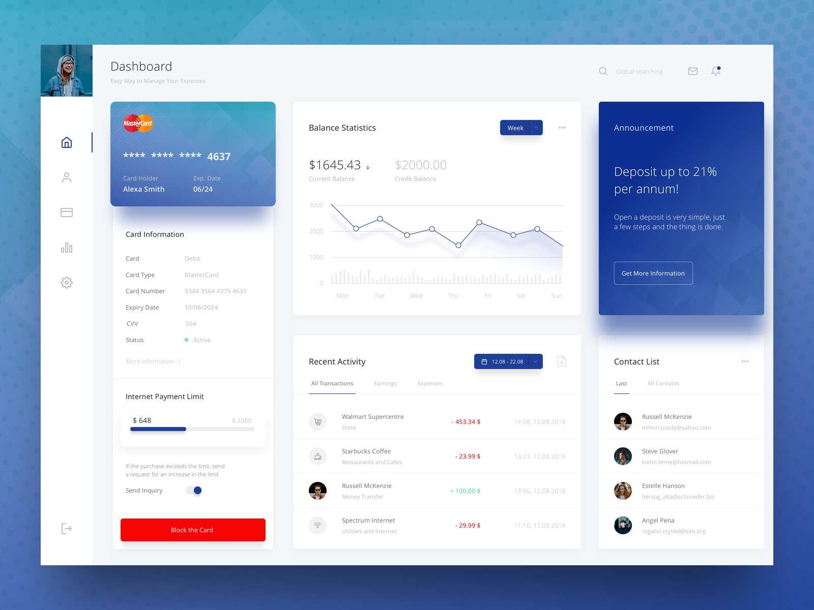 Web Banking Dashboard by Paul Guro 🇺🇦 on Dribbble