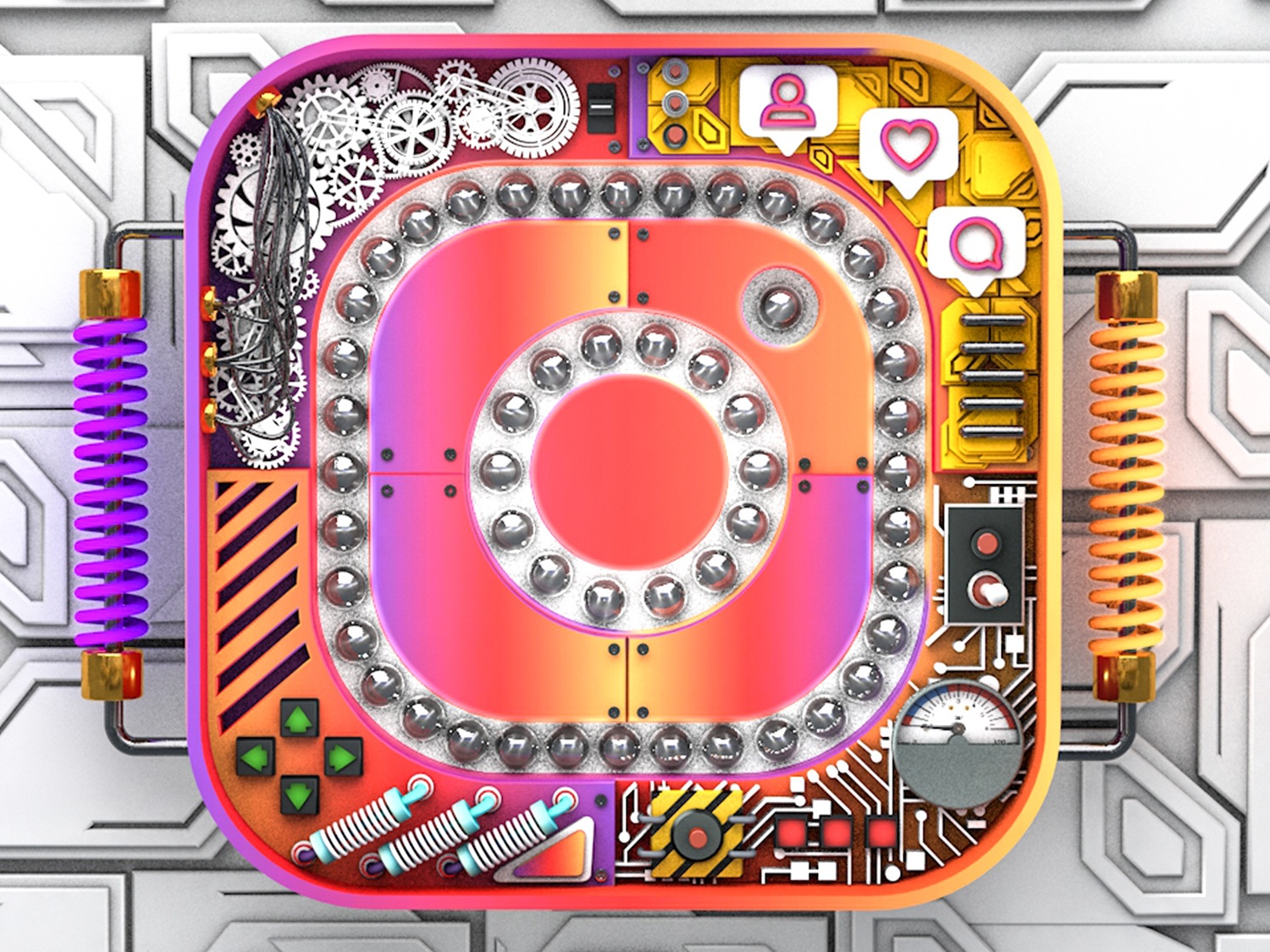 Instagram in 3D by Riyah Baylon on Dribbble