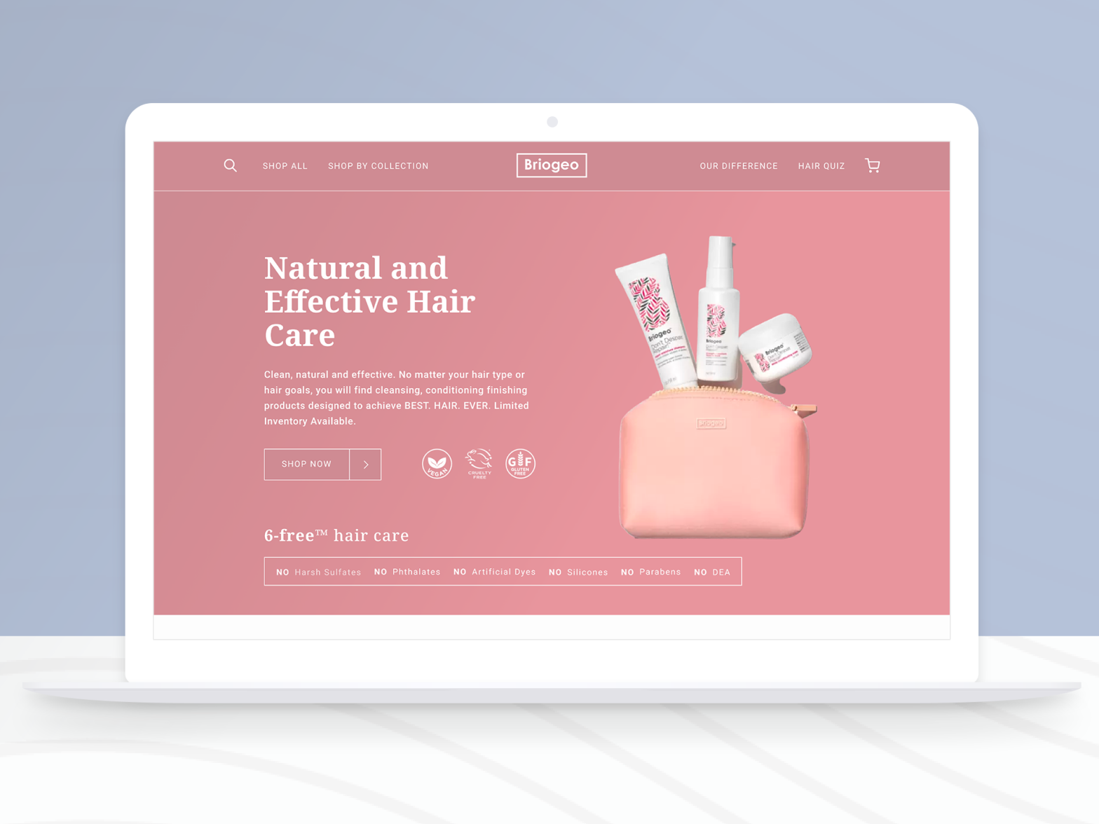 Minimalistic e-commerce landing page by Emina Silajdžić on Dribbble