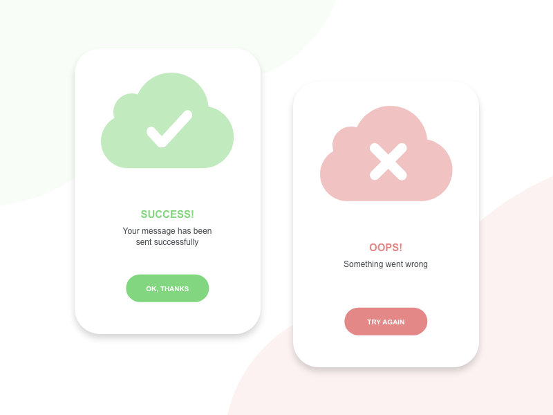 Daily UI :: 011 - Flash Message by Anna Cieślak on Dribbble