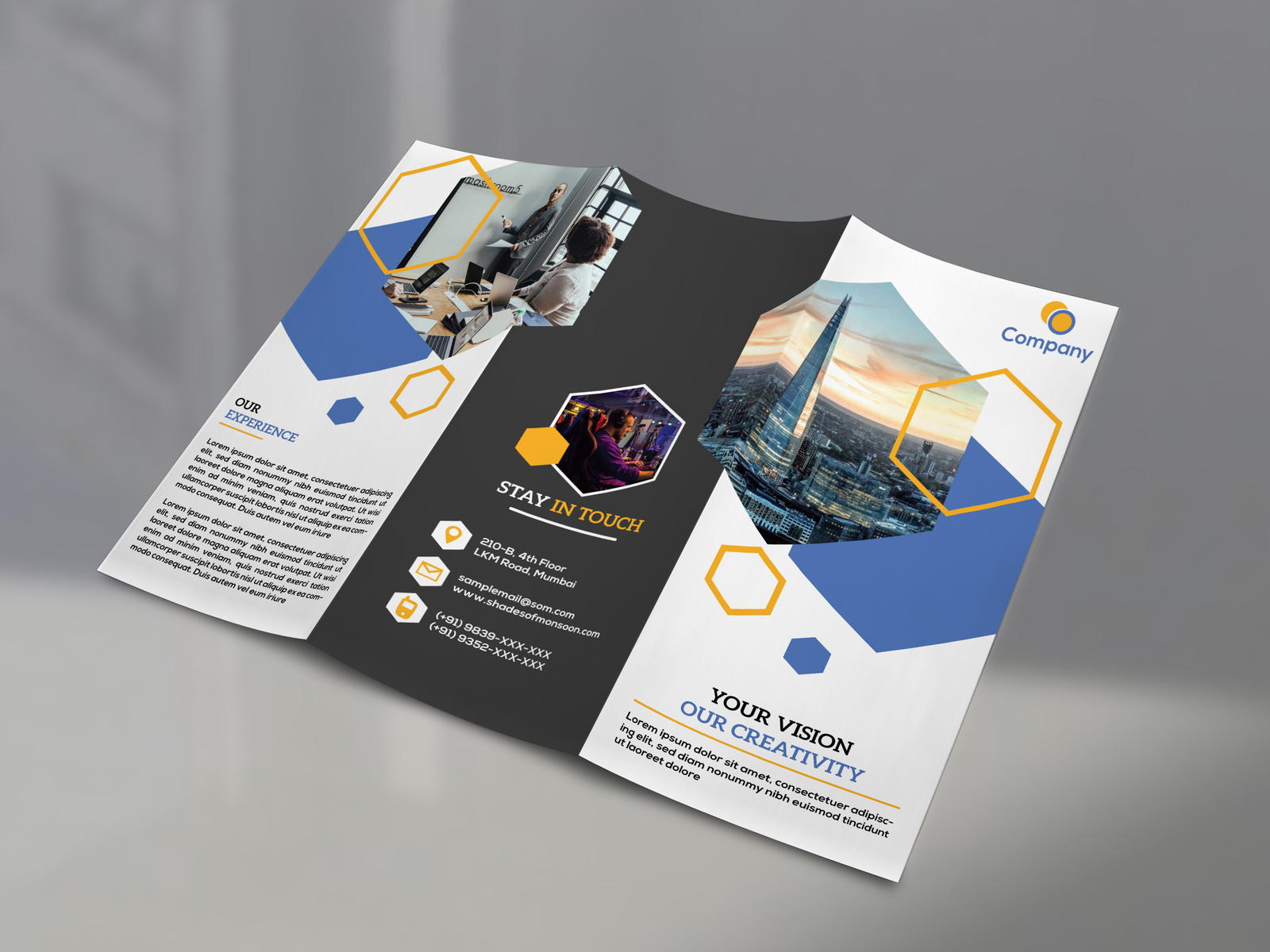 Tri-Fold Brochure by Nikhil Soni on Dribbble