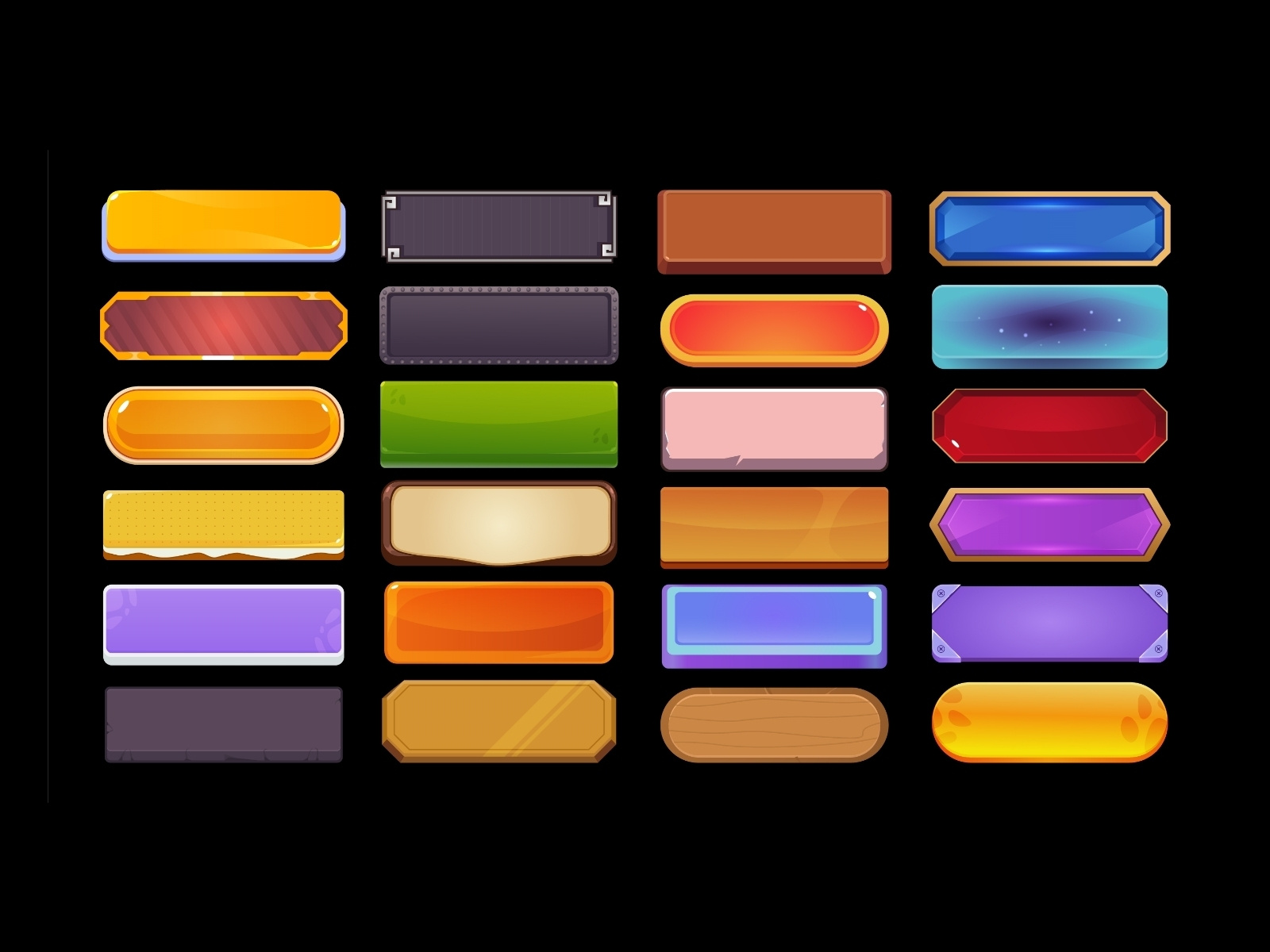 Game buttons set by Vũ Thu Sang on Dribbble