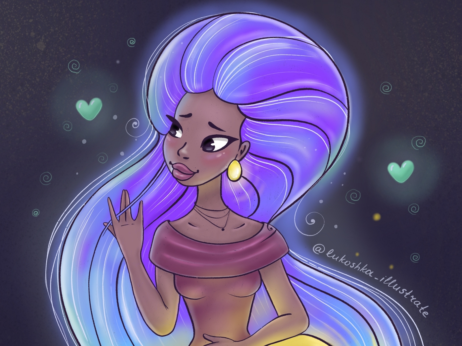 Night Princess by Liudmila Koshechkina on Dribbble