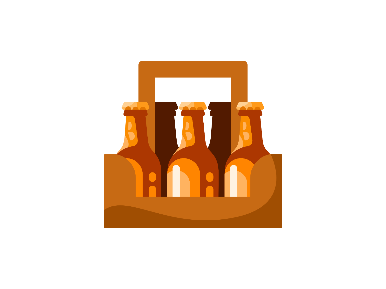 Beer pack / beer / alcohol / beer icon by Iblowyourdesign on Dribbble