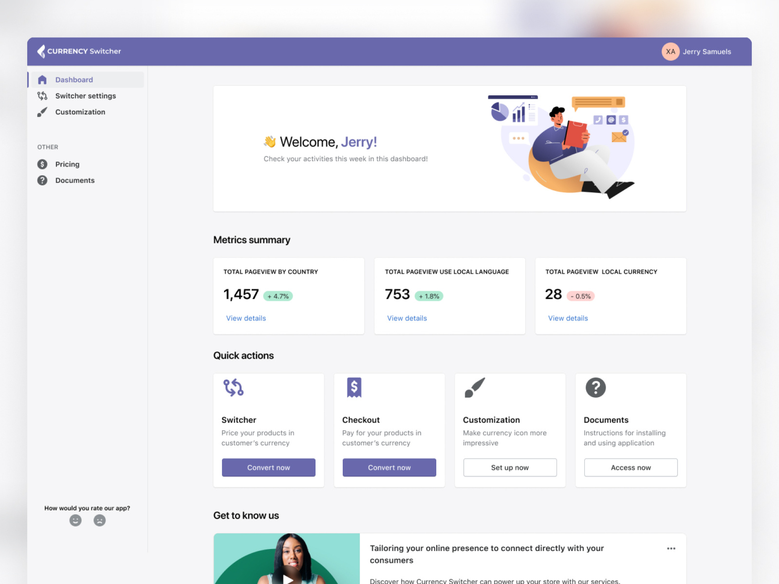 Currency Switcher Application UI by miknuhk on Dribbble