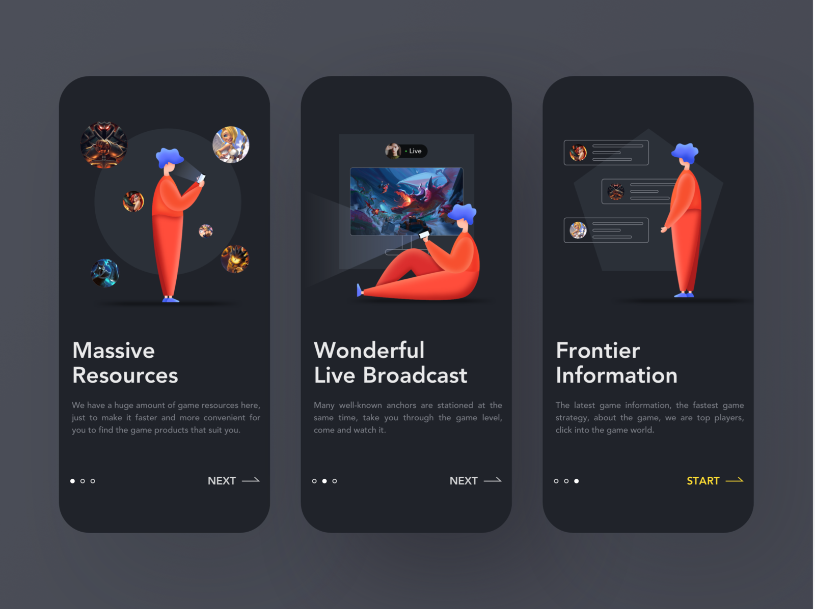 Game TV - Startup page by Moli_xEs on Dribbble