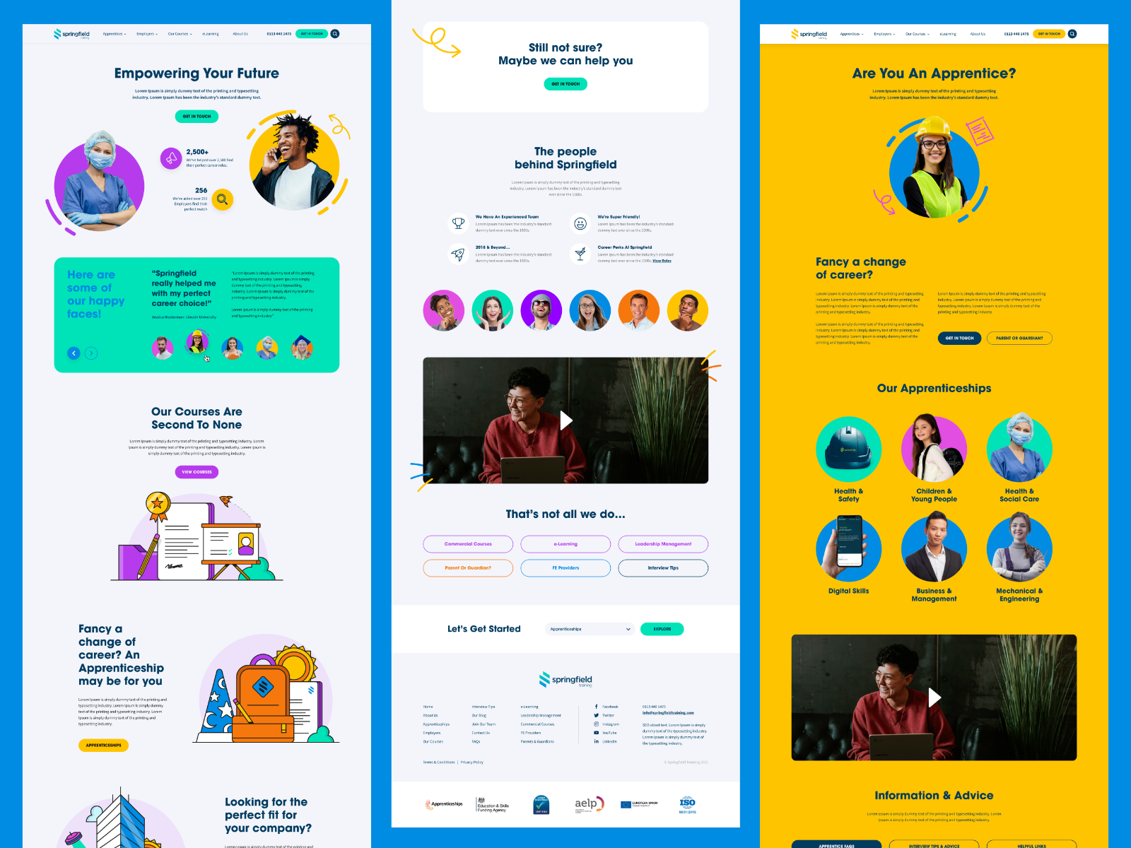 Training & eLearning - Website Design by Matt Cooper on Dribbble