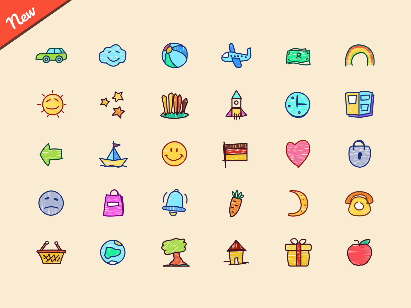 Super Naive & Lively icons by Rengised on Dribbble