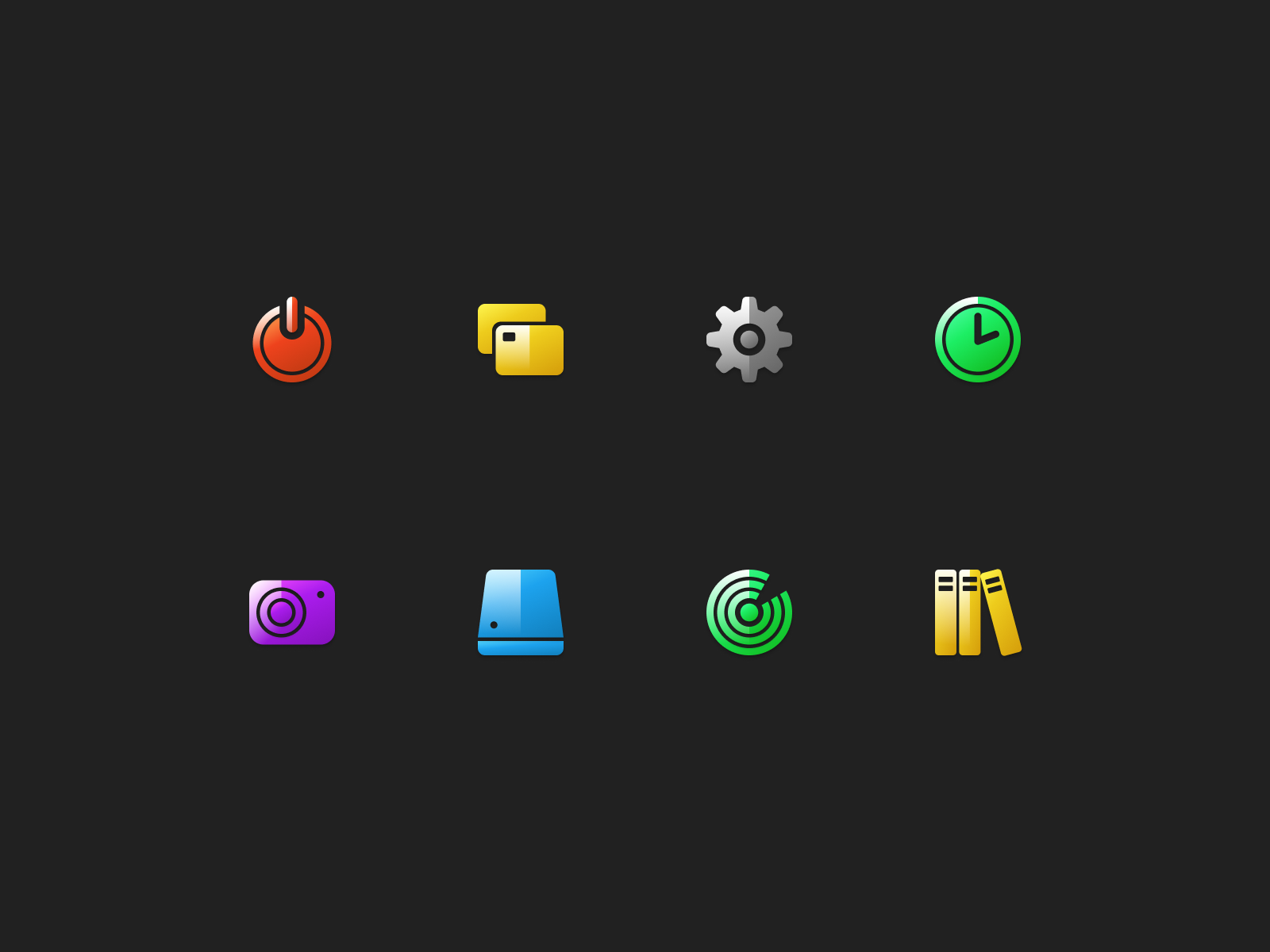 Shining System Icons by Rengised on Dribbble