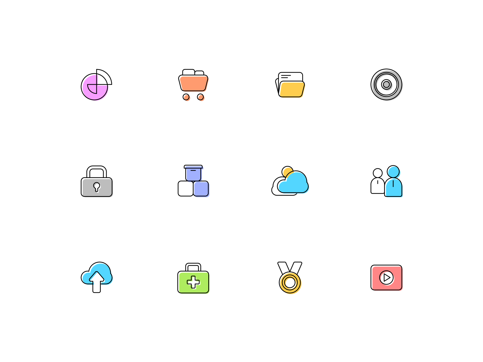 New Essential Shift Icons #4 by Rengised on Dribbble