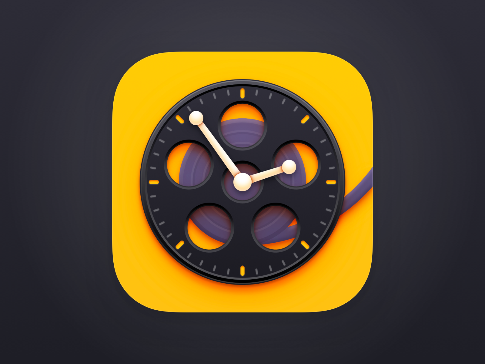 ReelTime App Icon by Matthew Skiles on Dribbble