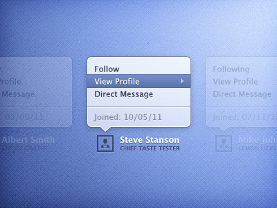 Dribbble - profile-tooltip.png by Matthew Skiles
