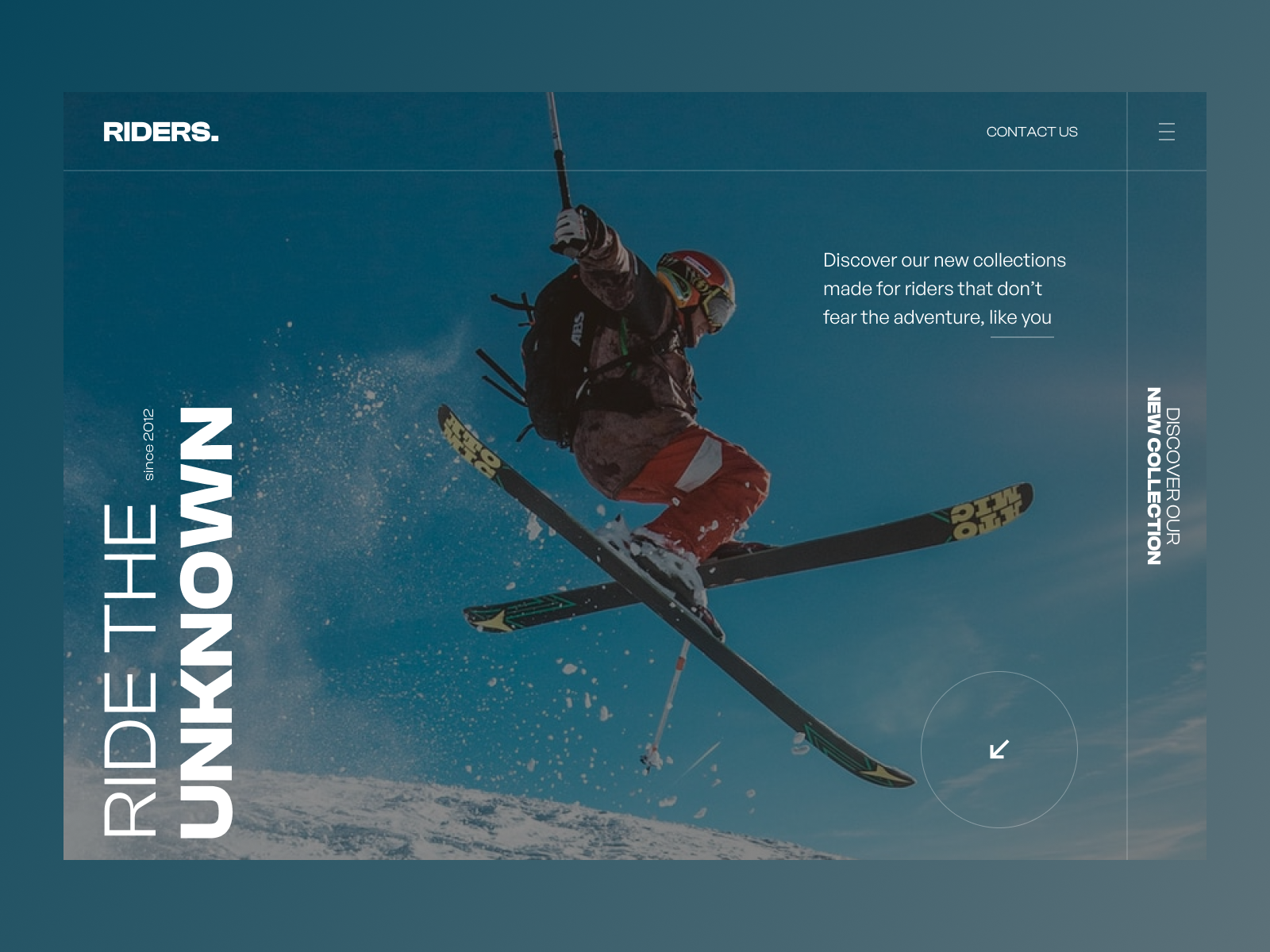 Riders Hero Banner by Marine Degioanni on Dribbble