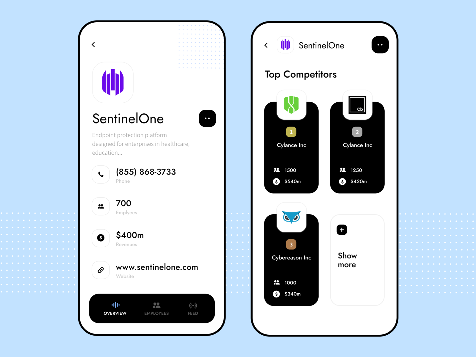 Discover innovative companies app by AmazingUI on Dribbble