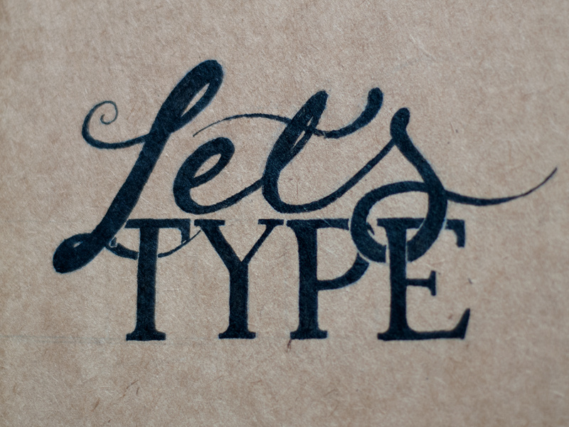 Lets Type by Michael Tanner on Dribbble