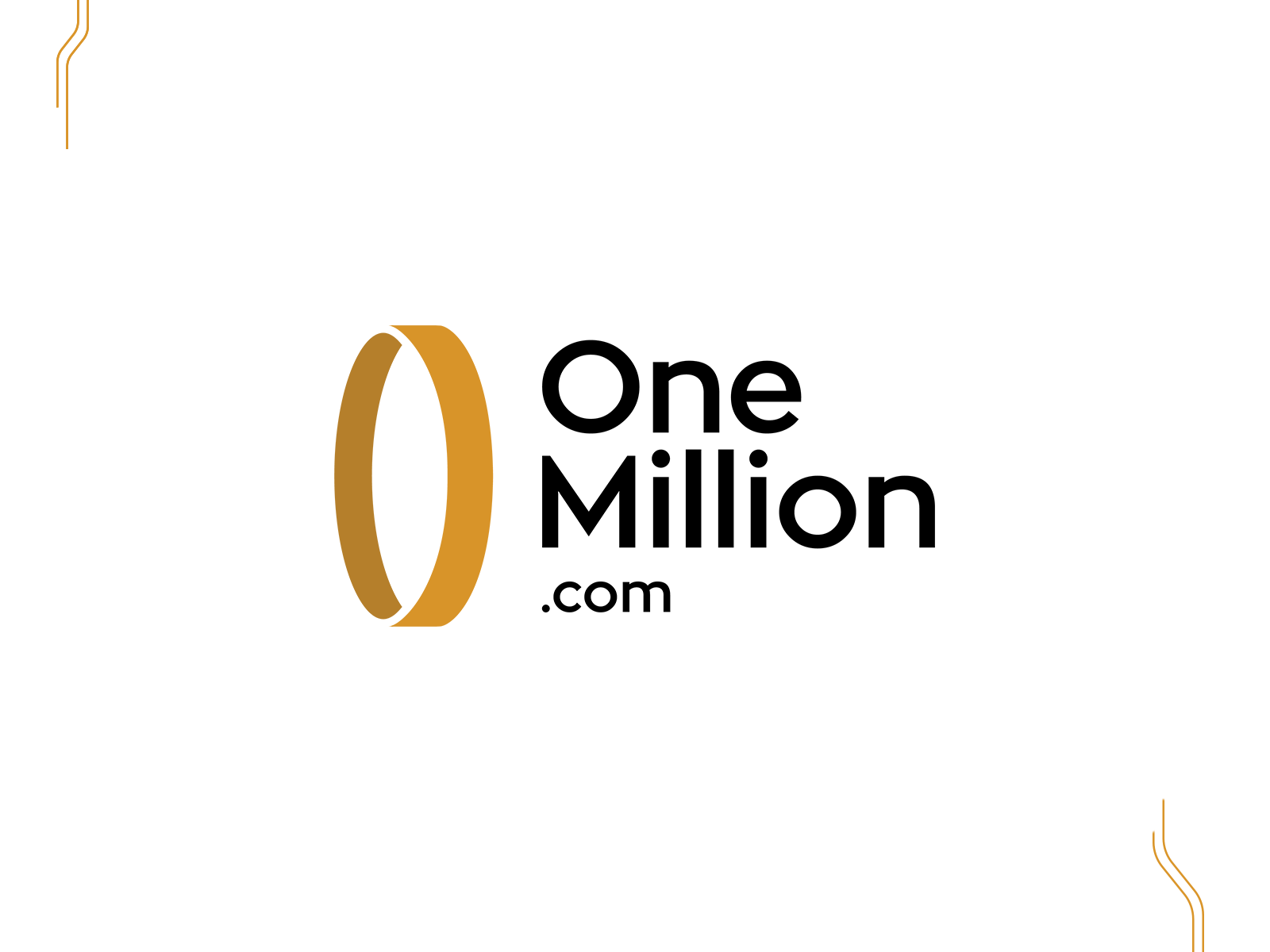 OneMillion Logo by Adam Kapuściński on Dribbble