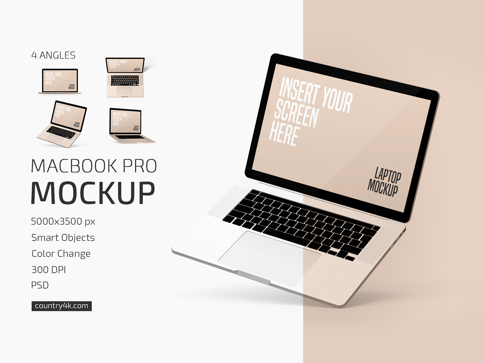 Macbook Pro Mockup Set by Country4k on Dribbble