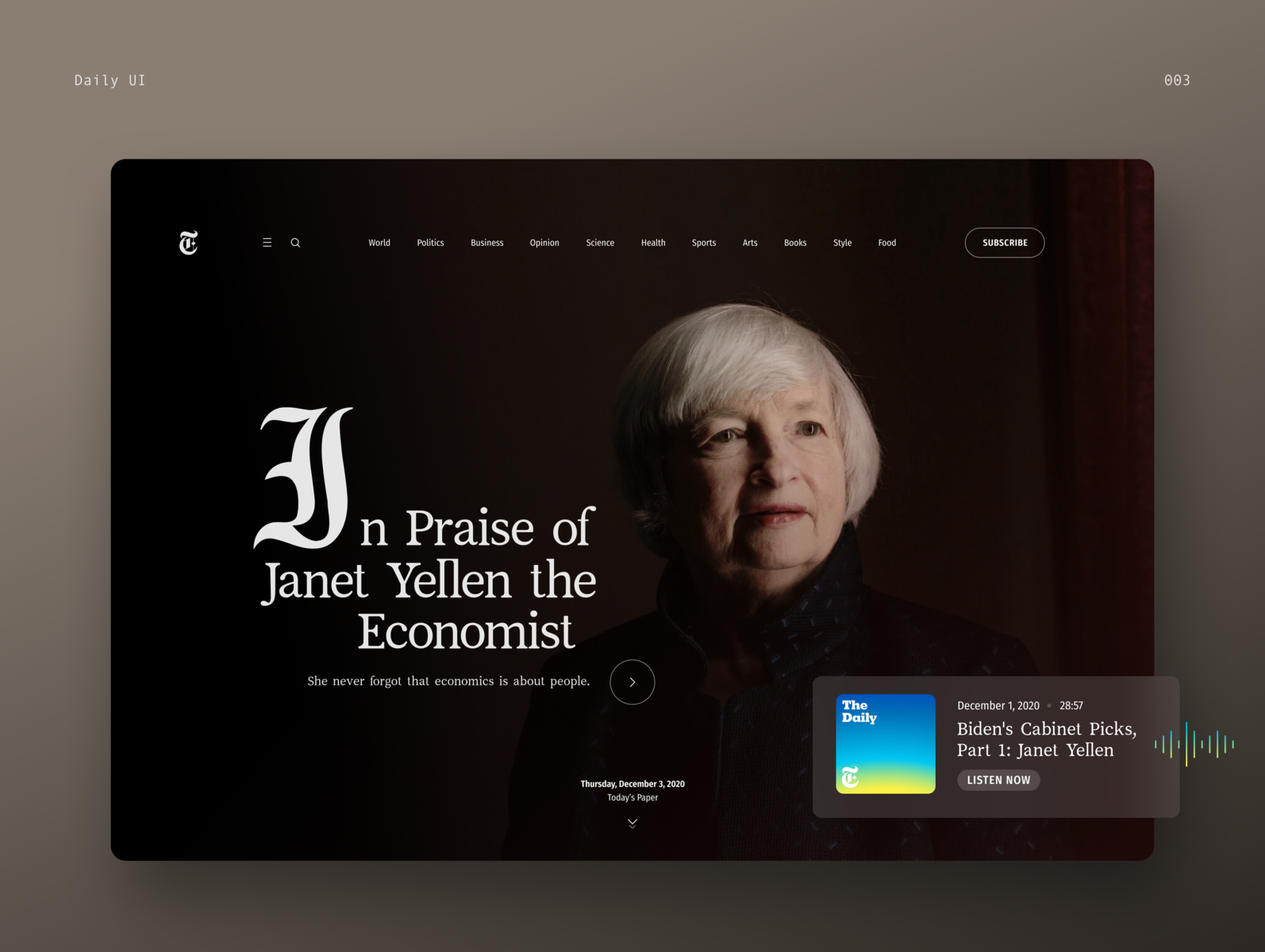 Daily UI 003 — Landing Page by Sharyn Lee on Dribbble