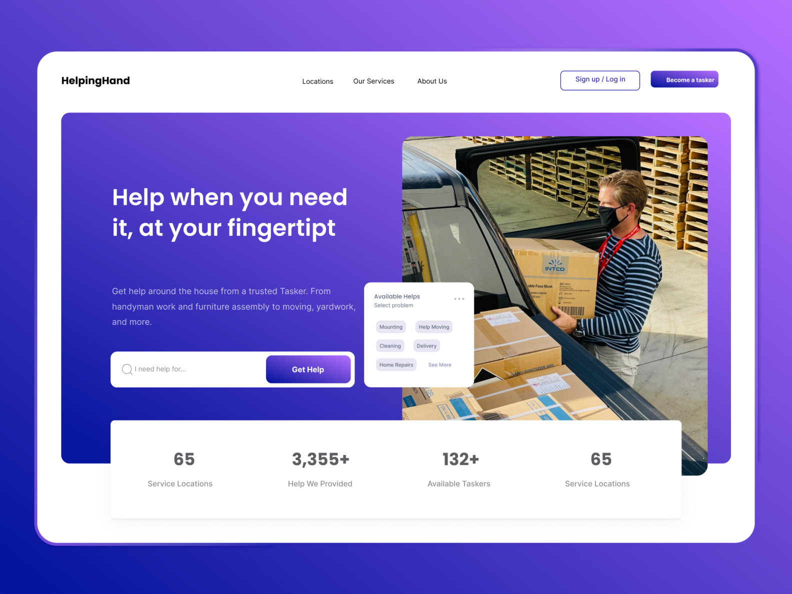 Web UI/UX Design for HelpingHand by Mir Zobayer on Dribbble