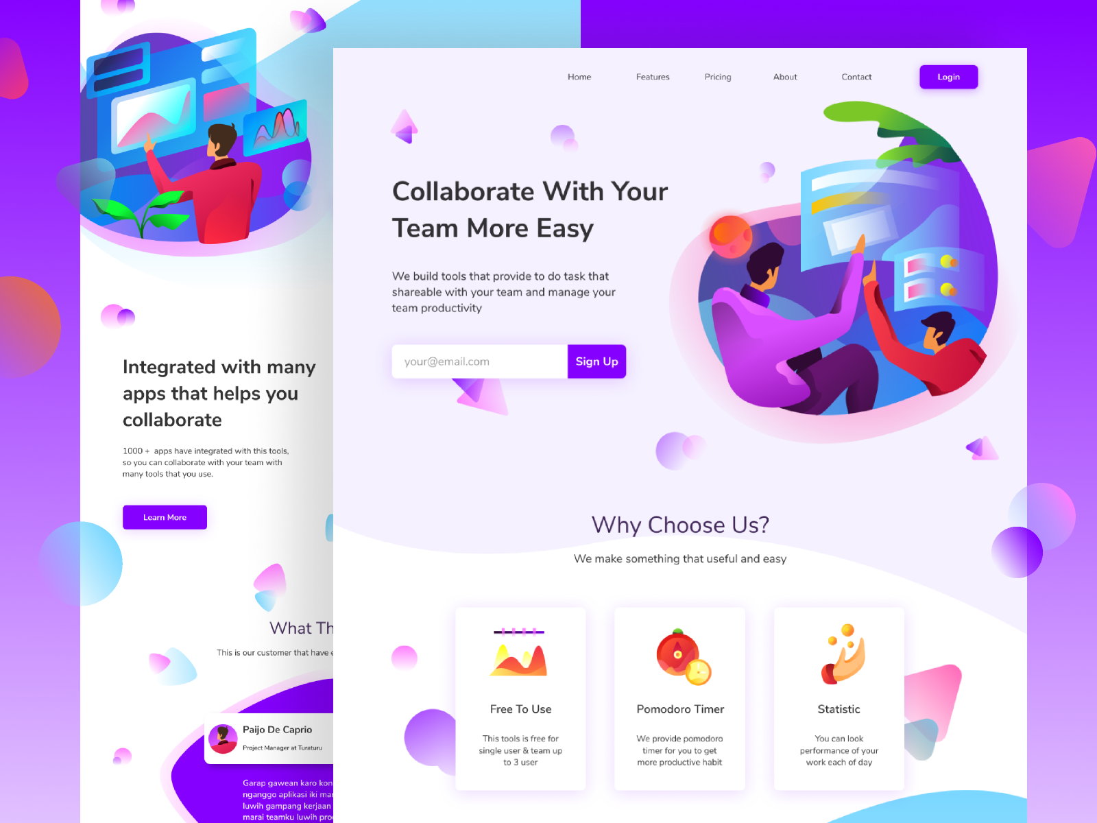 Collaborative Website Design by Seto Febriant for DroitLab on Dribbble