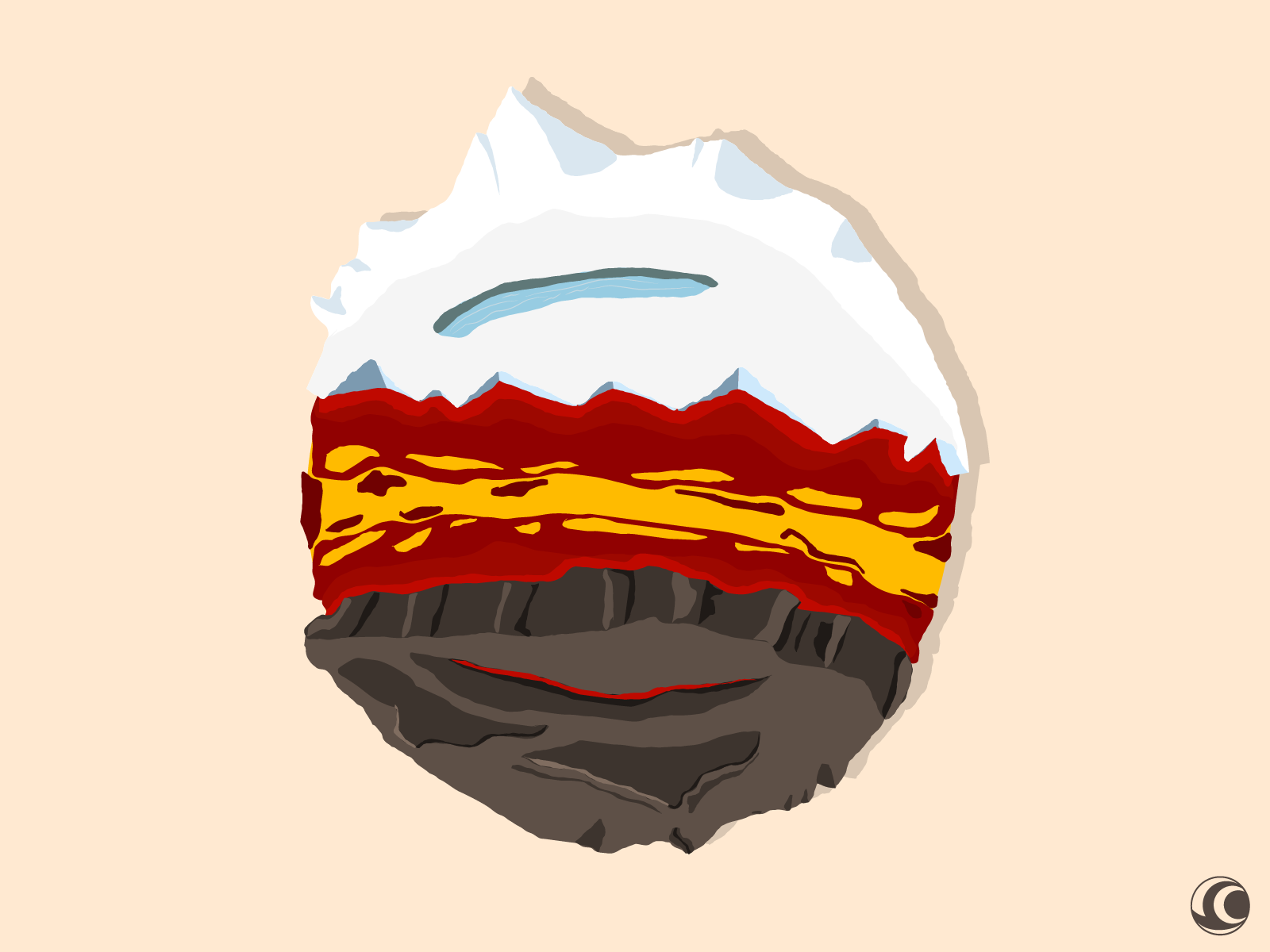 Frozen Fireball by abdulmalek alkhous on Dribbble