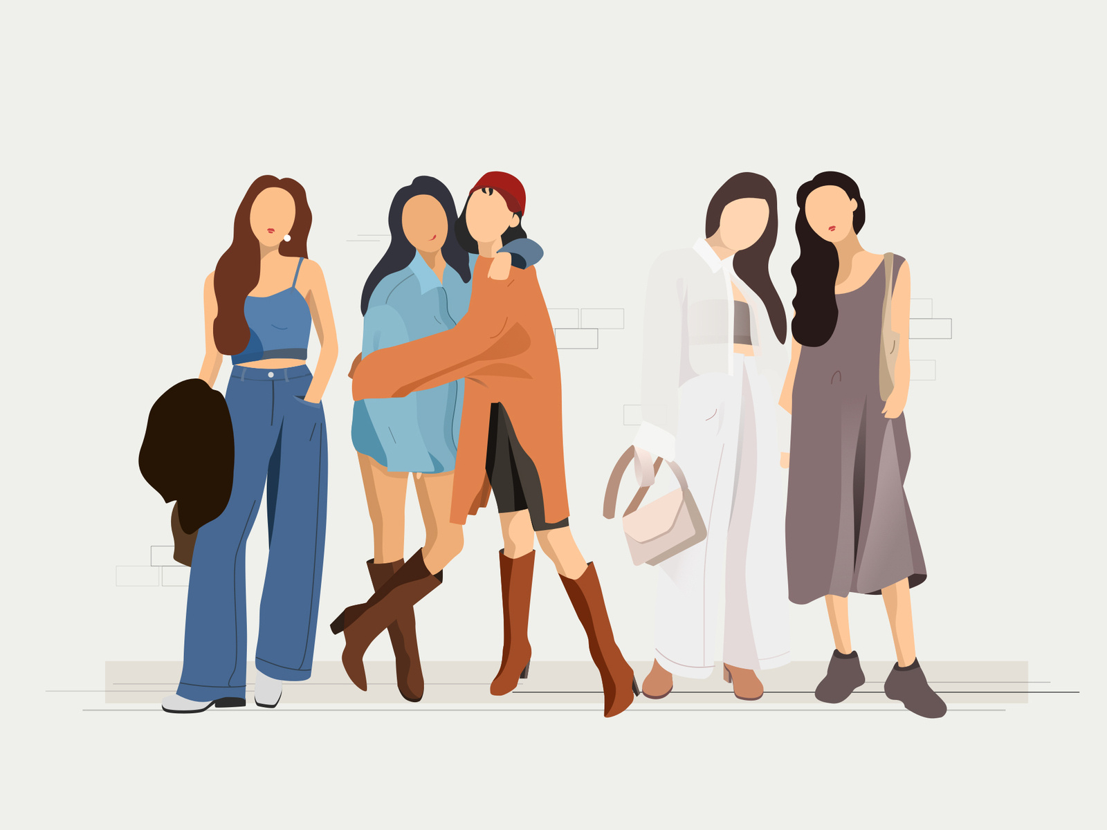Girls by Cathy on Dribbble