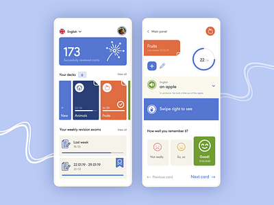 Vocabulary learning app for kids by Tomasz Sidorowicz on Dribbble