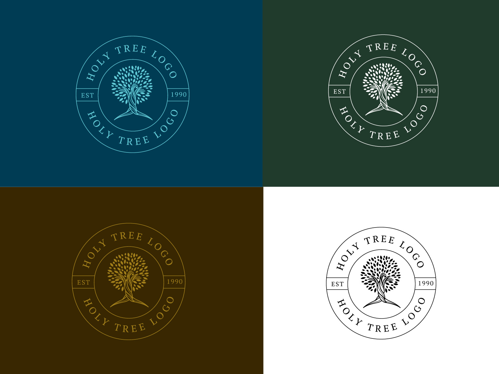 HOLY TREE LOGO TEMPLATE by Arnadi on Dribbble