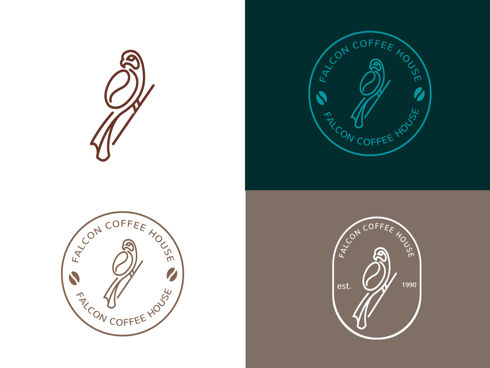 bird cafe logo by Arnadi on Dribbble