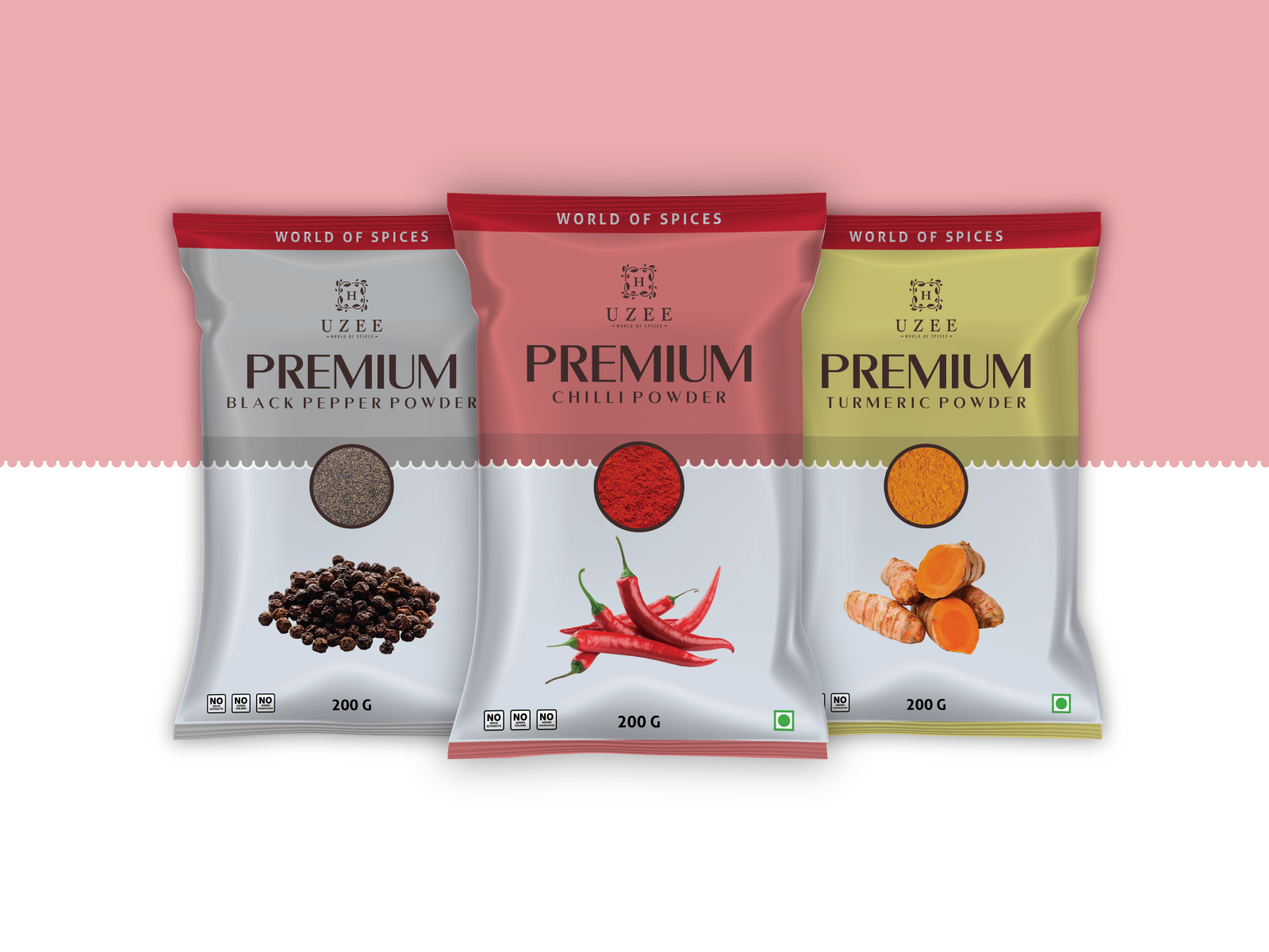 Spices packaging by Zakeer Sadikeen on Dribbble