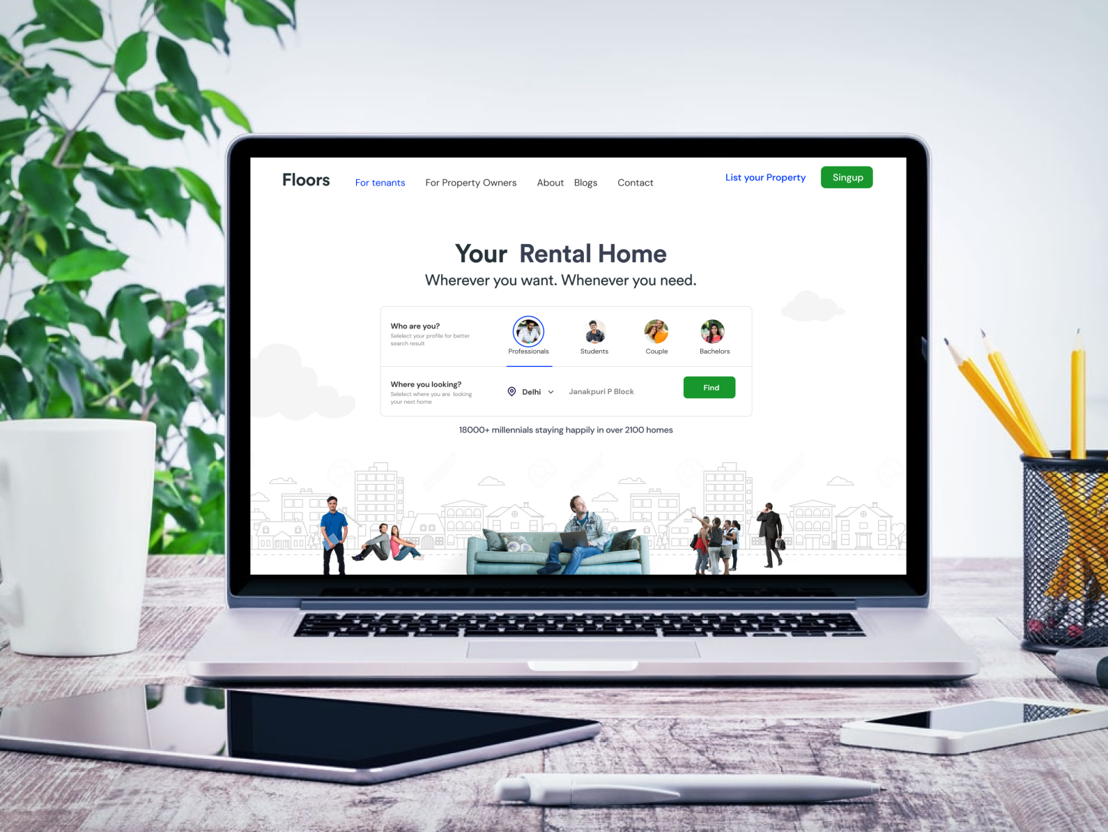 Housing Project landing page design by Atul Singh UX Pro on Dribbble