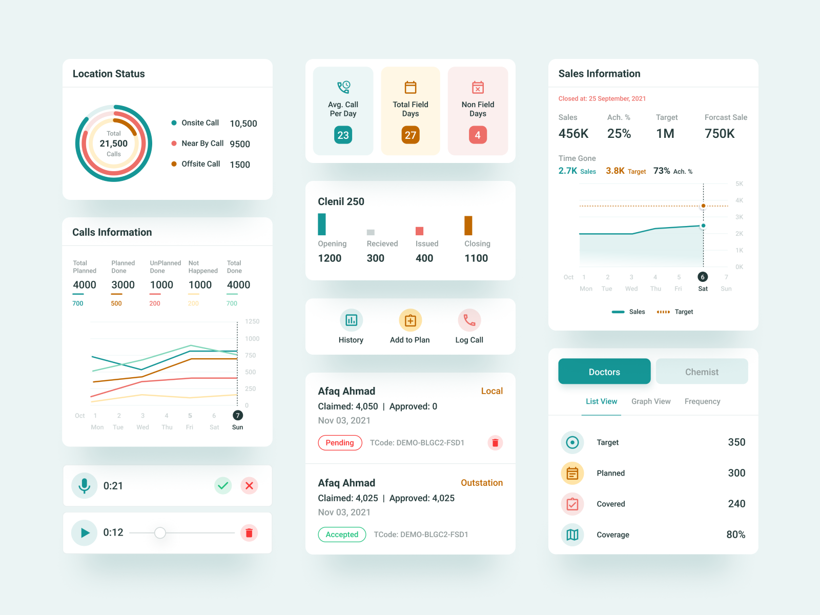 Sales Mobile App UI Components by Mujtaba Jaffari on Dribbble