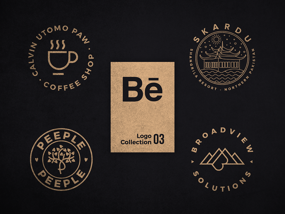 Behance logo collection 3 by Mujtaba Jaffari on Dribbble