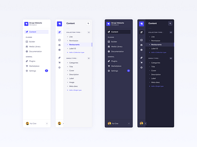 Strapi Navigations by Kevin Cdnc for Strapi on Dribbble