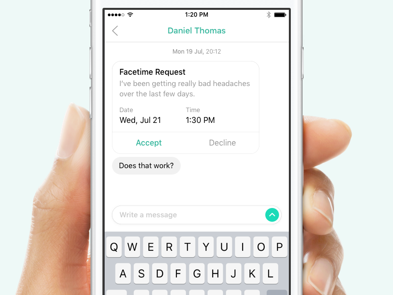 Facetime Request by Daniel Thomas on Dribbble