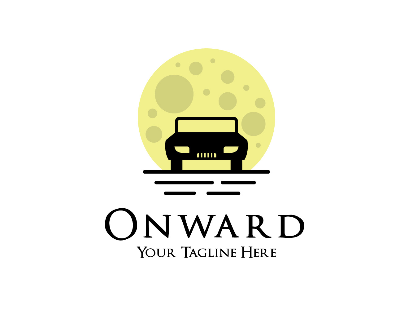 Car Driving Moon Logo Design by Andrei Costea on Dribbble
