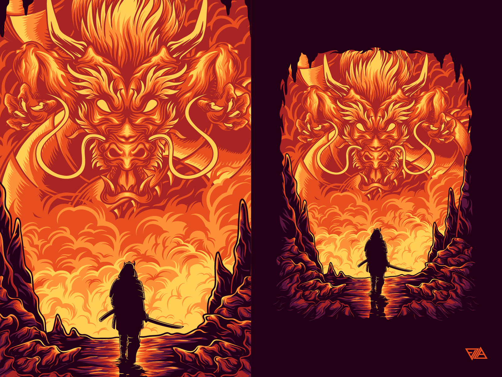 Face the dragon by Almujaddidi on Dribbble