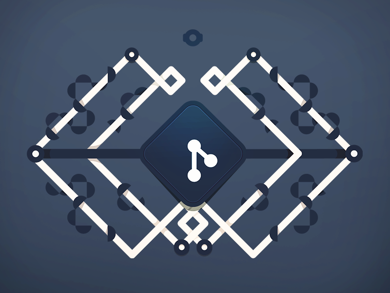 Art of Git in Blue by Maggie Appleton on Dribbble